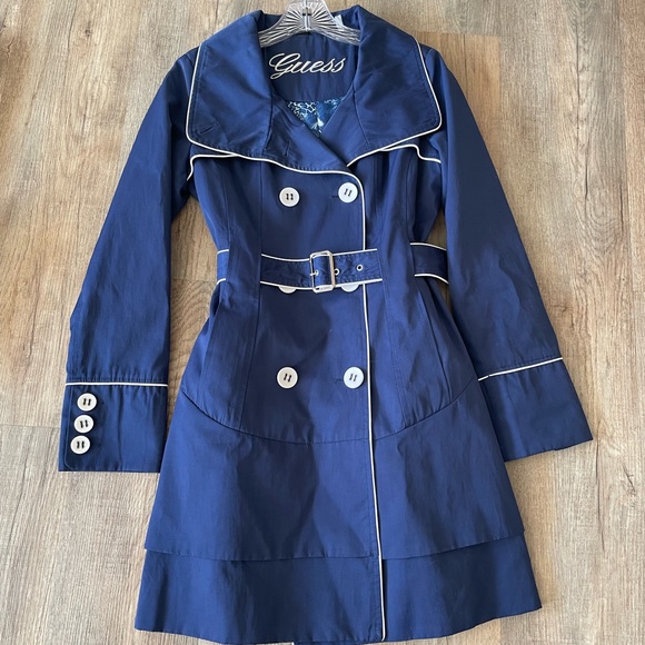Guess | Jackets & Coats | Nwot Gorgeous Guess Double Breasted Trench ...
